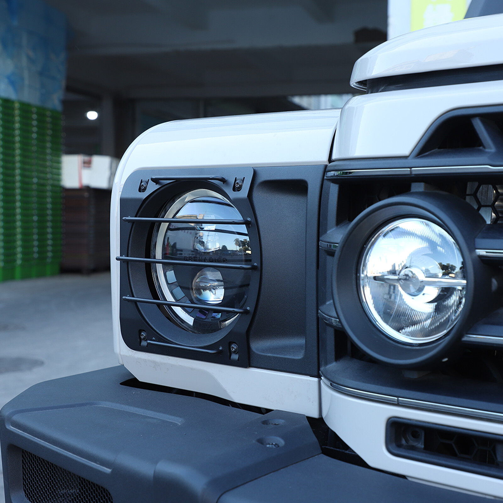 Matte Headlight Frame Grille Guard Protector Fits Ineos Grenadier 2022 ...