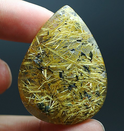 100.5Ct Natural Clear Golden Sun Rutile Titanium Crystal Quartz Pendant ...