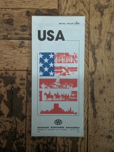 AAA USA Road Map - 1983 | eBay