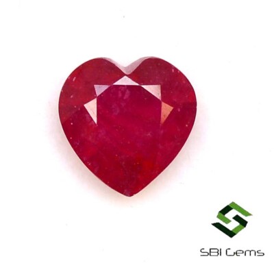 4.51 Cts Natural Ruby Heart Shape Cut 10x10 mm Calibrated Loose ...