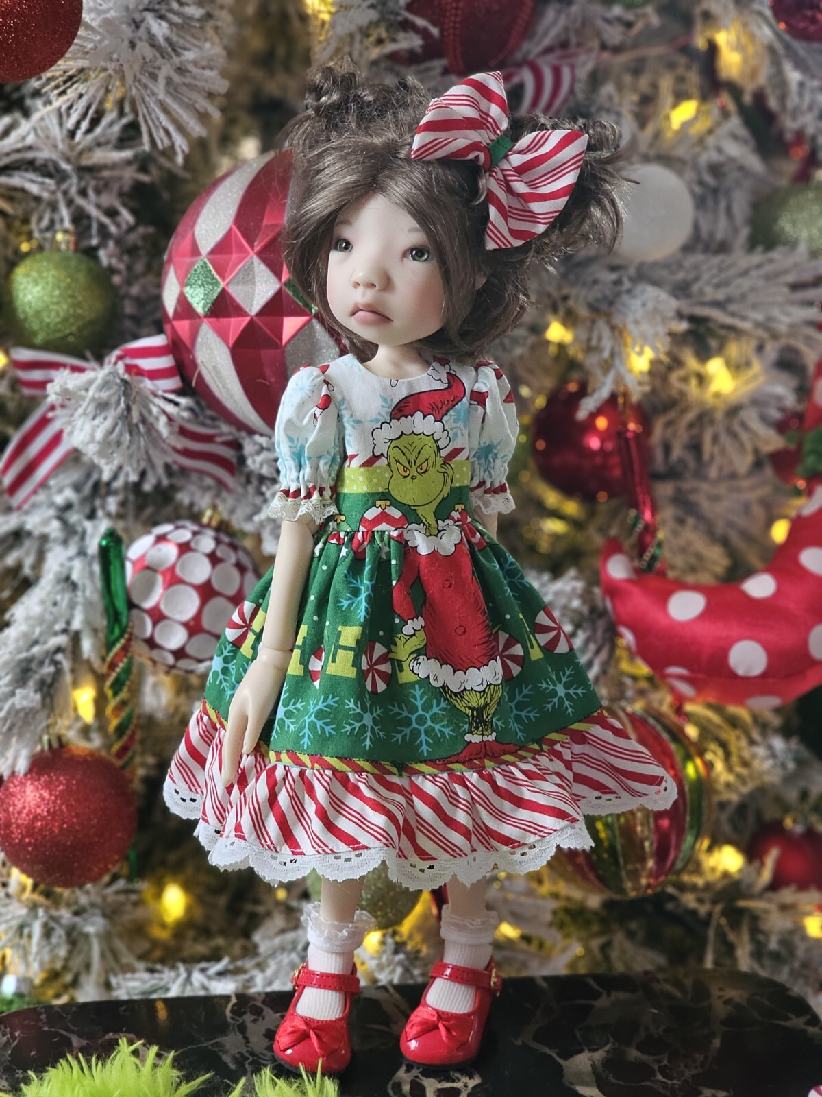 CHRISTMAS DRESS SET MADE FOR RUBY RED FF, CONNIE LOWE MEILI,LULU 15"-16 ...