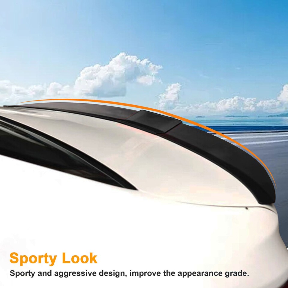 For BMW Coupe Carbon Fiber Adjustable Rear Trunk Spoiler Lip Roof Tail ...