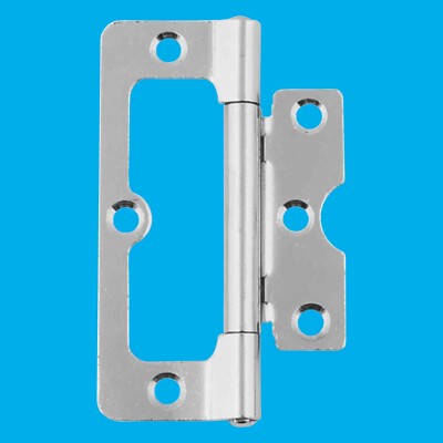 2x 102mm x 41mm 4" Inch BZP Hurlinge Fixed Pin Mild Steel Flush Door ...
