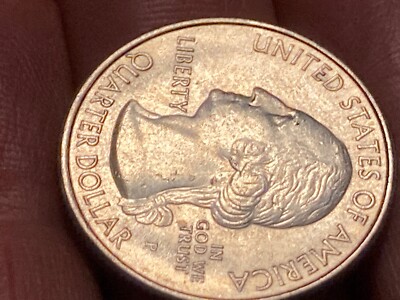 2019 P Lowell State Park Quarter HARD STRIKE ERROR Indented Obverse MIS ...