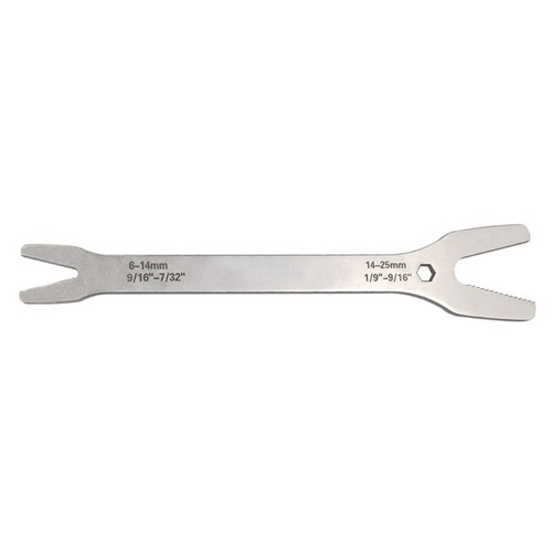6-25mm Spanner Long Handle Double Open Ends Wrench Serrated V-Groove ...