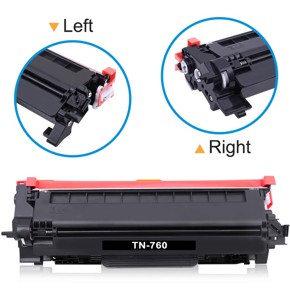 8PK Compatible with Brother TN760 TN730 Toner HL-L2350DW MFC-L2710D MFC ...
