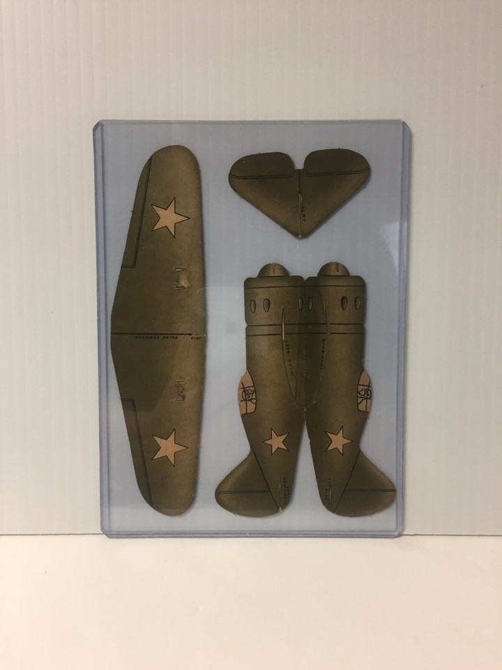 Kellogg's PEP Plane Russian Fighter Mosca Paper Cut Outs ...