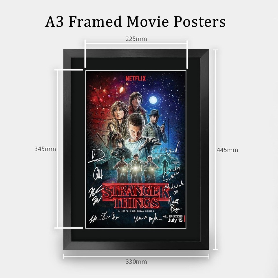 Authentic Stranger Things Autograph Picture - Framed 16x12 | eBay