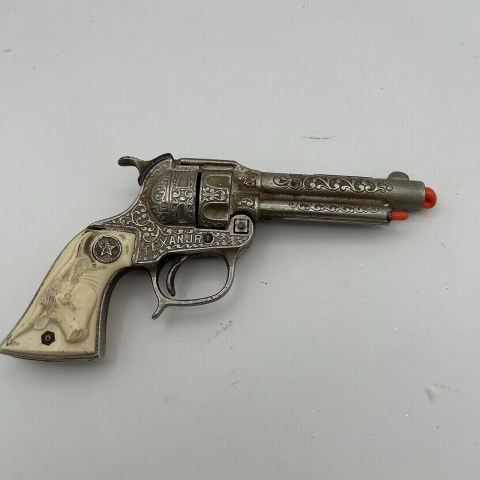 Vintage Texan Jr. Hubley Cap Gun Western Toy Pistol W/ Holster | eBay