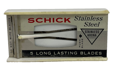 Vintage Schick Double Edge Razor Blade Dispenser Shaving USA | eBay