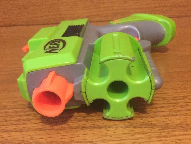 Green Nerf Crossfire Sidearm Pistol Revolver Dart Tag Gun Strikefire ...