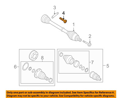VW VOLKSWAGEN OEM 15-18 Golf Drive Axles-Front-Retainer Plate Bolt ...