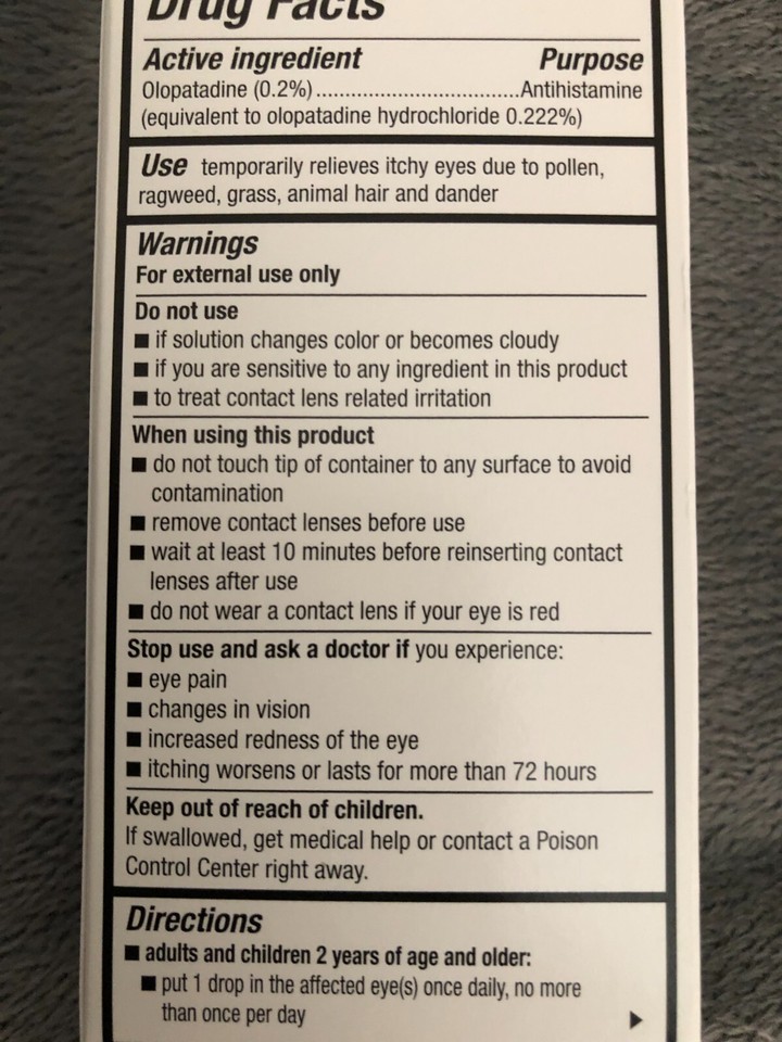 New Lot Of 2 Twin Packs Pataday Original Eye Allergy Itch Drops EXP 2/ ...