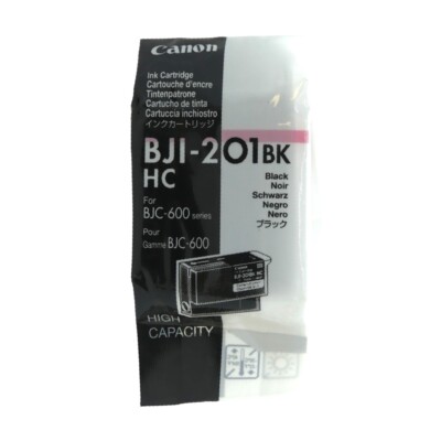 Original Canon Encre Cartouche BJI-201 Noir pour Bjc 600 610 620 680 | eBay