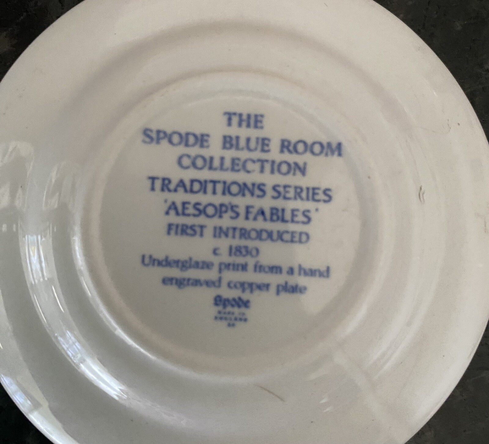 Spode Miniatures X2 Plates Like New Stands Included “Rome” & “Aesops ...