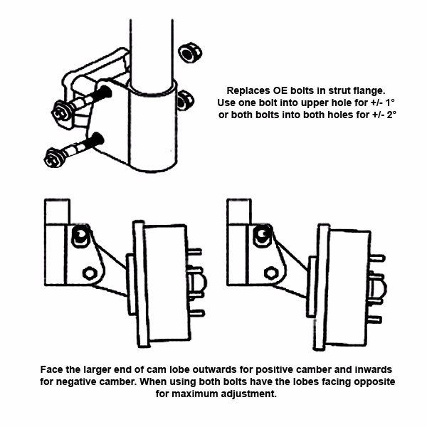 REAR ADJUSTABLE ALIGNMENT CAMBER BOLTS KIT FOR TOYOTA COROLLA MR2 ...