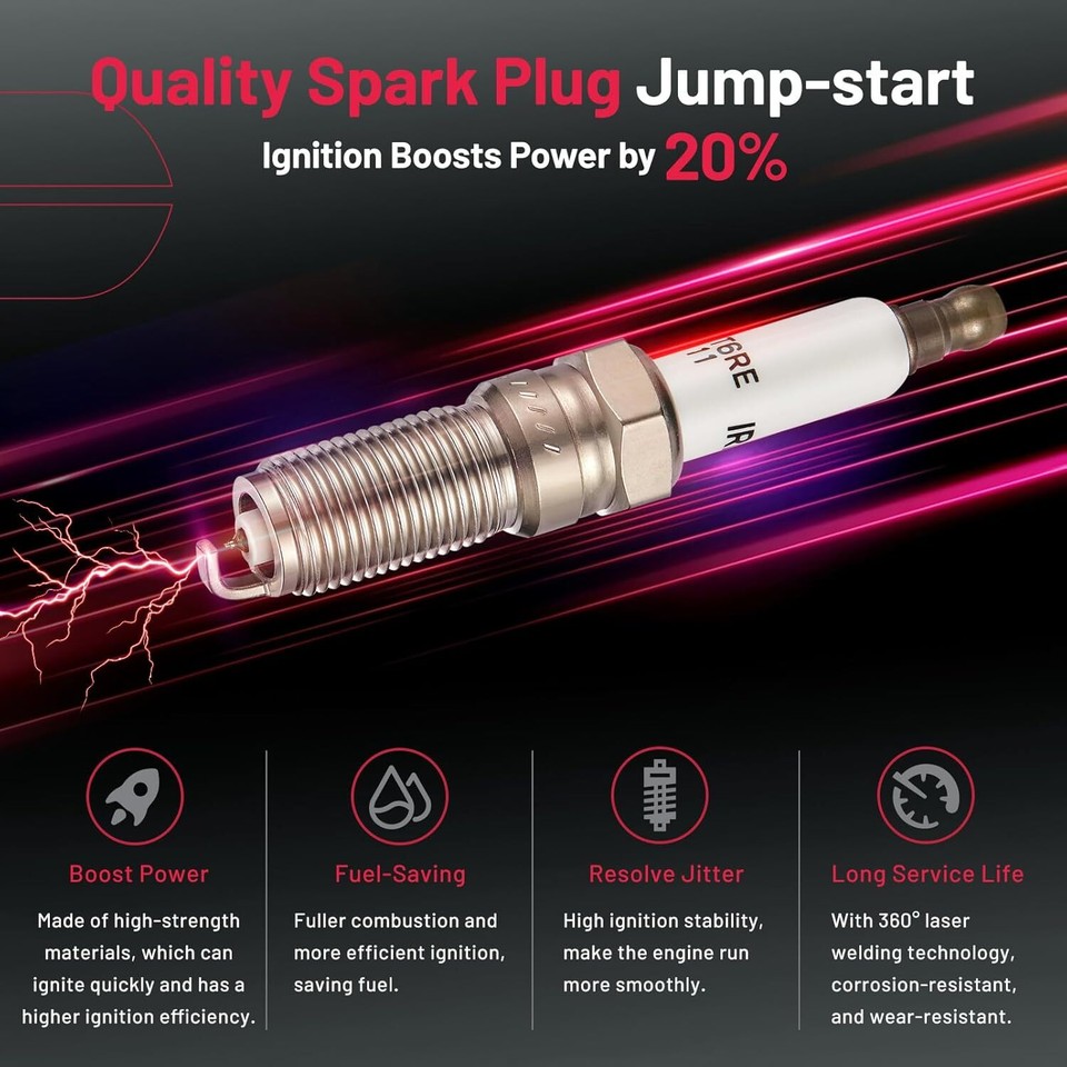 6 Ignition Coils Pack UF569 and Spark Plug For 2010-2015 GMC Acadia 3 ...