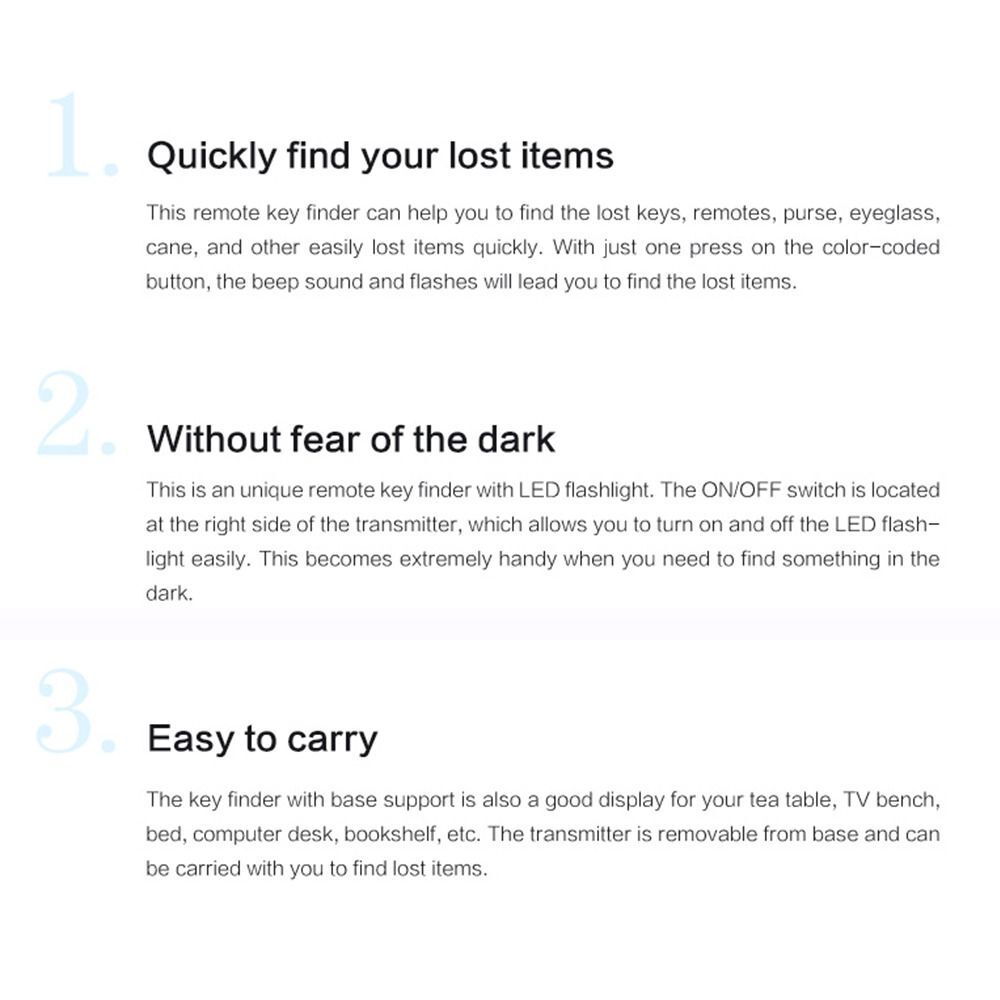 Anti-Lost Alarm Wireless Key Finder Anti-lost Tag Mini Tracking Device ...