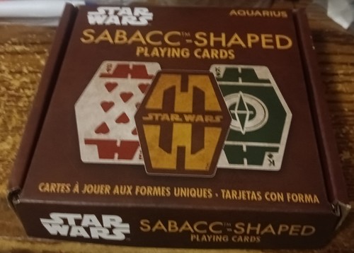 Star Wars Sabacc-Shaped Playing Card Deck by Aquarius NEW BOX RARE ...