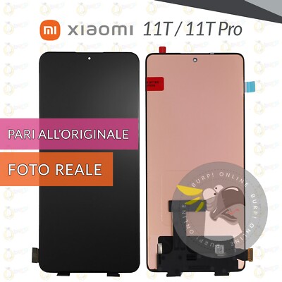 DISPLAY XIAOMI 11T /PRO 21081111RG SCHERMO OLED VETRO TOUCH LCD PARI A ...