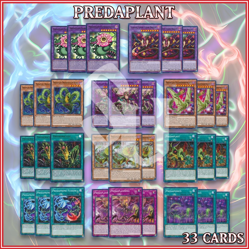 PREDAPLANT DECK 33 | Chimerafflesia Predapractice Chlamydosundew YuGiOh ...