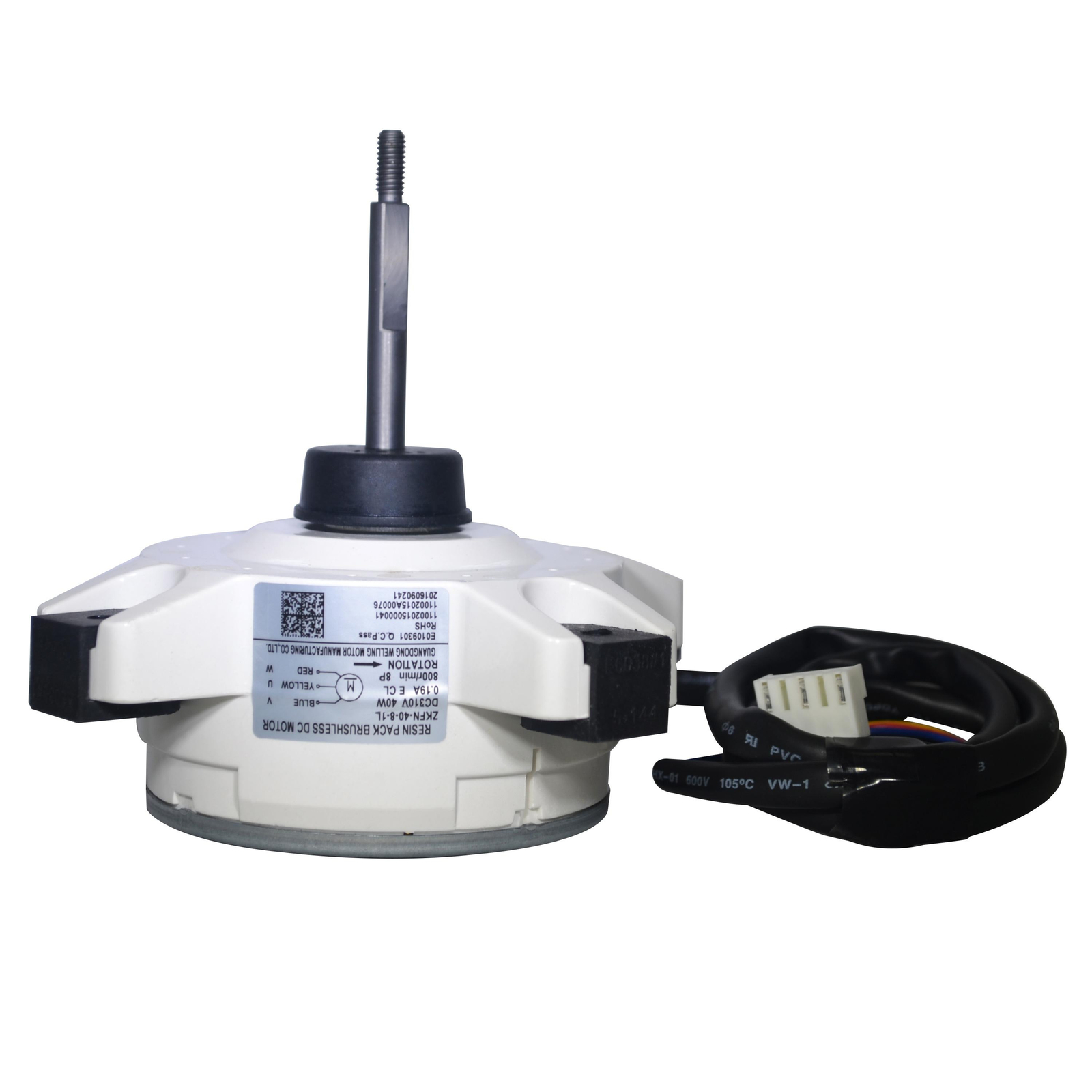 Fan Motor for Mini Split Outdoor Unit Ductless AC System ZKFN-40-8-1L ...