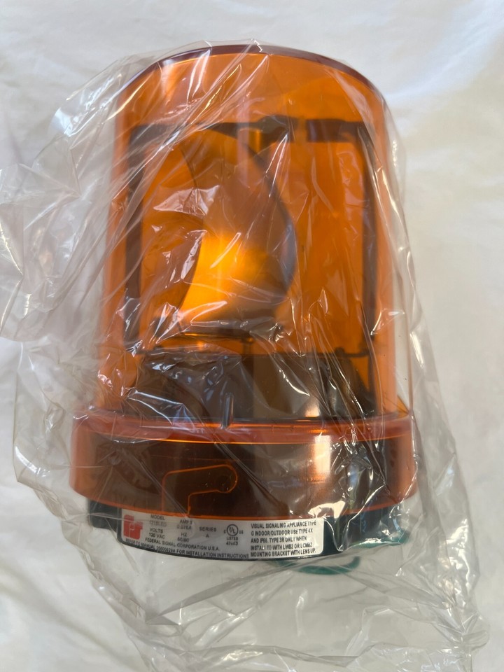 Federal Signal 121SLED-120A 120VAC rotating LED Warning Beacon - AMBER ...