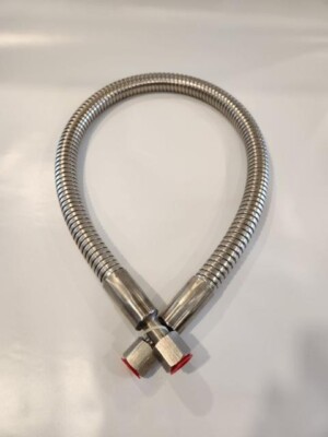 Liquid Nitrogen Stainless Steel Transfer Hose, 3 Ft Long, Flared Female ...