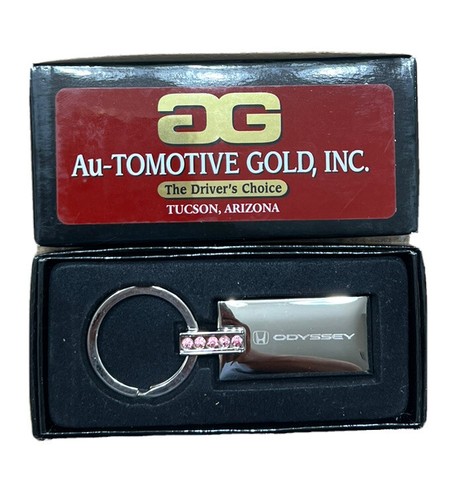 HONDA ODYSSEY Rectangular Silver Key Ring Pink Jewels NEW IN BOX | eBay