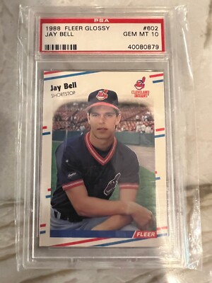 1988 Fleer Glossy Jay Bell Cleveland Indians PSA 10 #602 | eBay