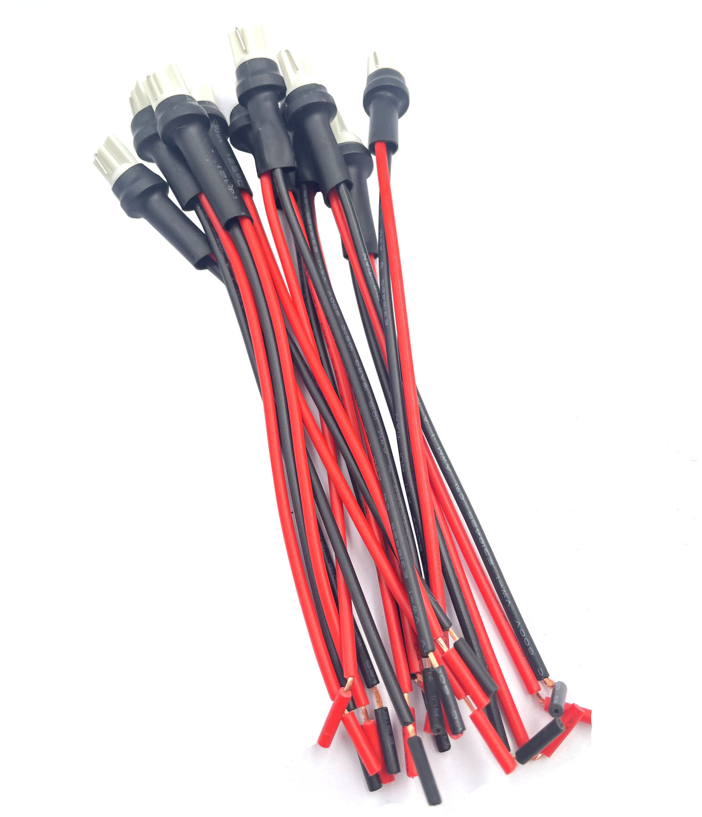 10 Pack T10 Male Socket Holders Pre-wired Extension Connector Plug ...