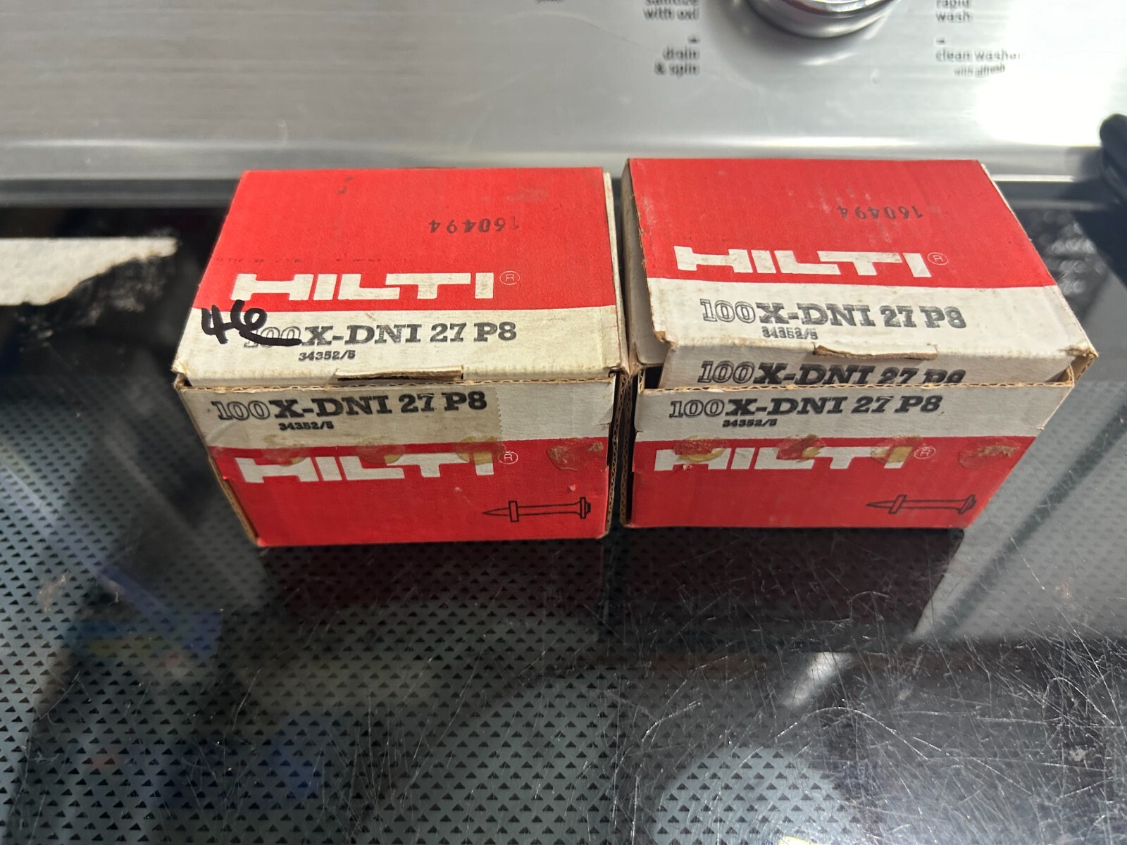 NOS 2-pack lot (146 nails) Hilti X-DNI 27 P8 34352/5 CONCRETE FASTENERS ...