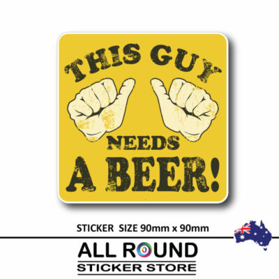 FUNNY BEER-Sticker--Decal,-Car-Sticker,-man-cave-sticker | eBay Australia