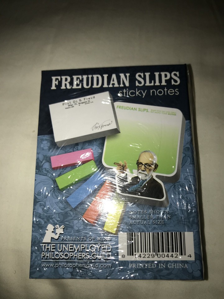 The Unemployed Philosophers Guild - Freudian Slips Sticky Notes - NEW ...