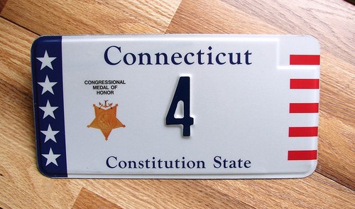 Connecticut MEDAL OF HONOR License Plate MOH # 4 | eBay