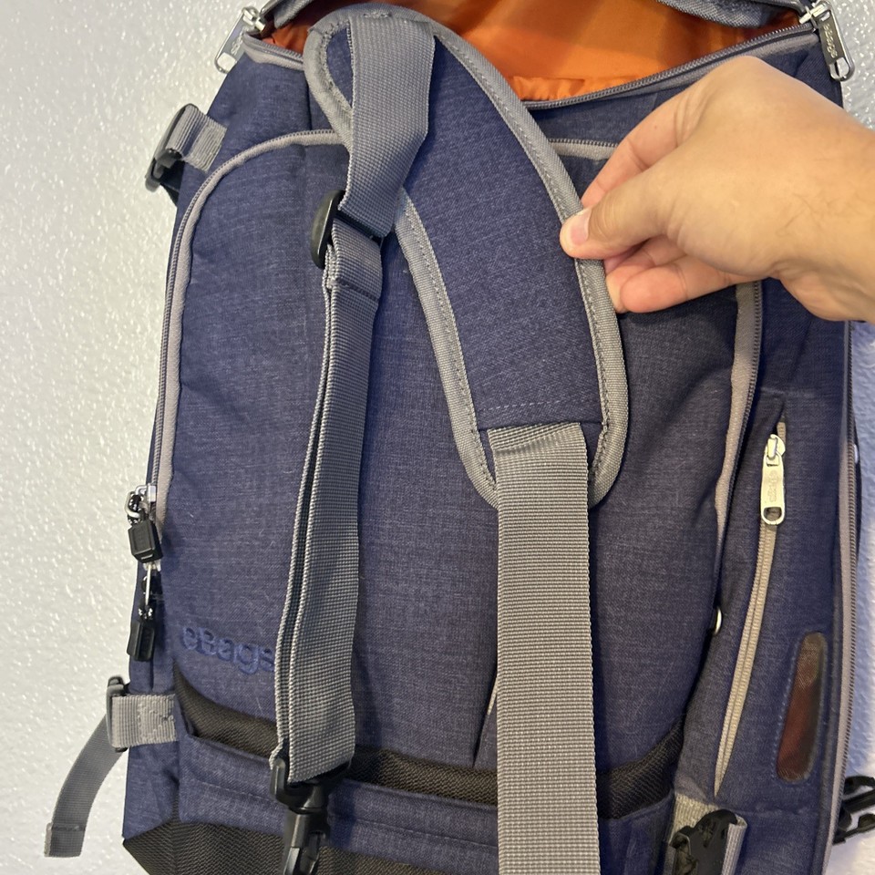 Ebags Mother Lode Travel Backpack Blue Expandable Full Size Fits 19 ...