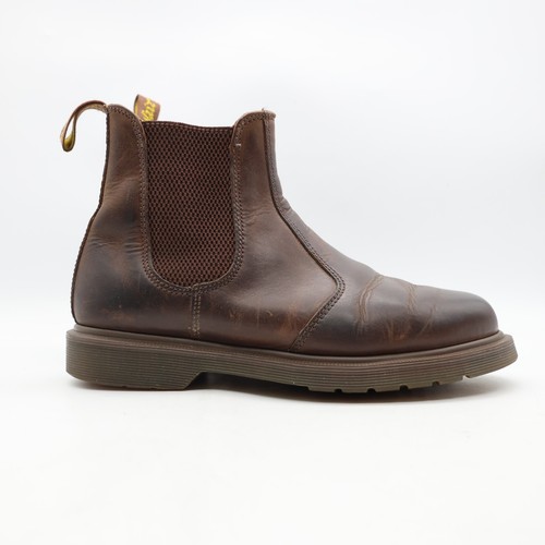 Doc Dr Martens Chelsea Boots Men's 8 Women's 9 Brown Leather Pull On ...