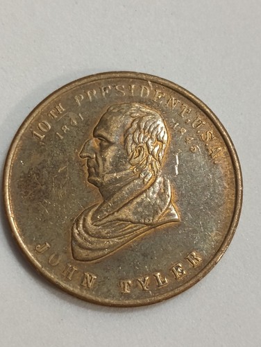 John Tyler 10th President Coin Medal Token Accidental President Error ...