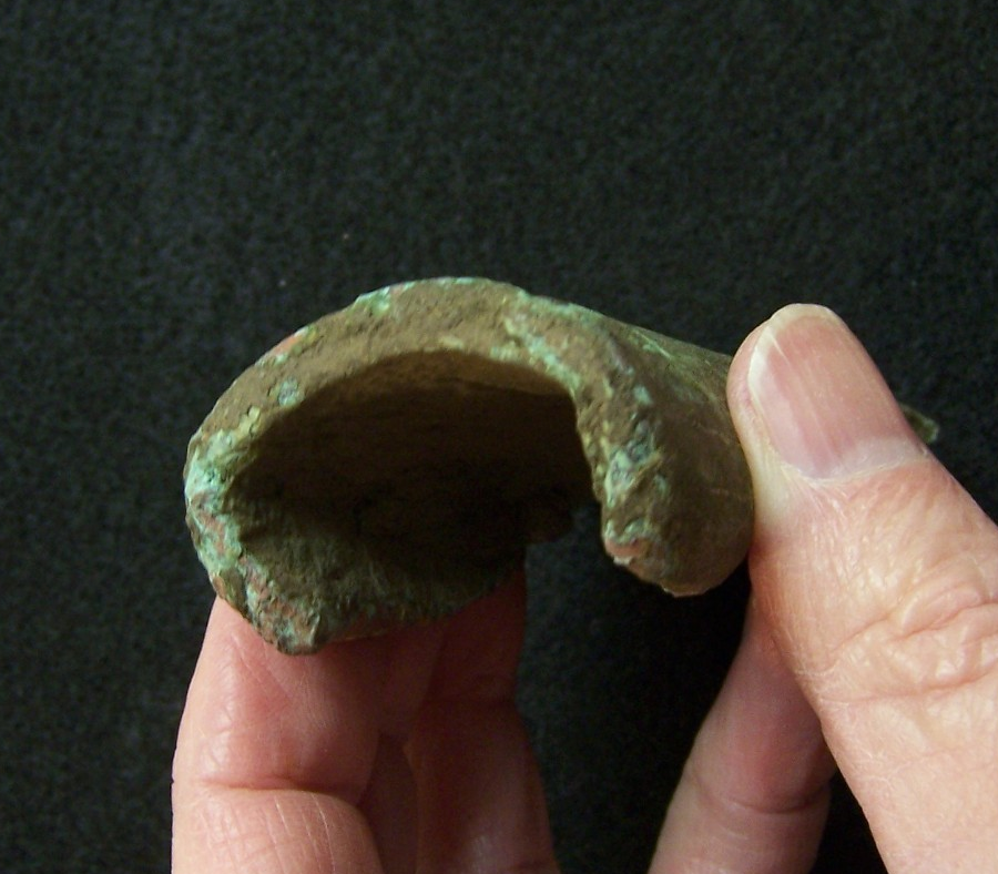 HEAVY, AUTHENTIC OLD COPPER CULTURE FLARED BIT SPUD FROM LANGLADE CO ...