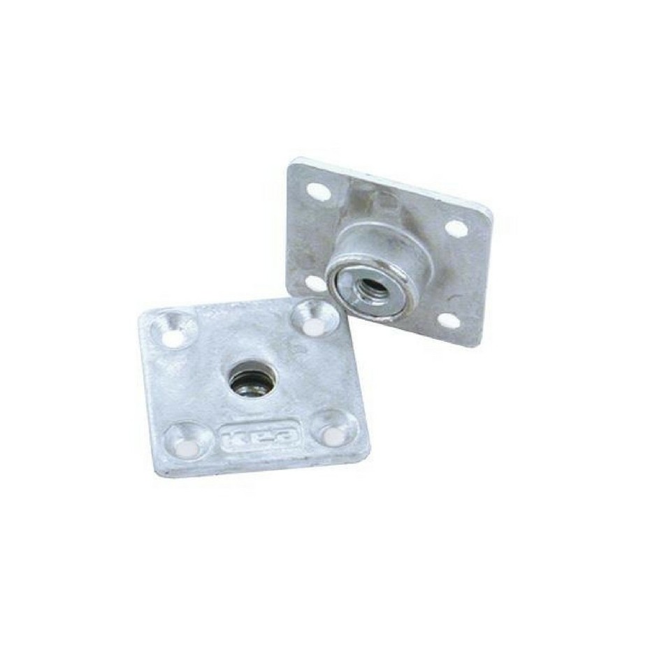 M8 8mm Heavy Duty Table Leg Feet Mounting Plates Brackets Round Square ...