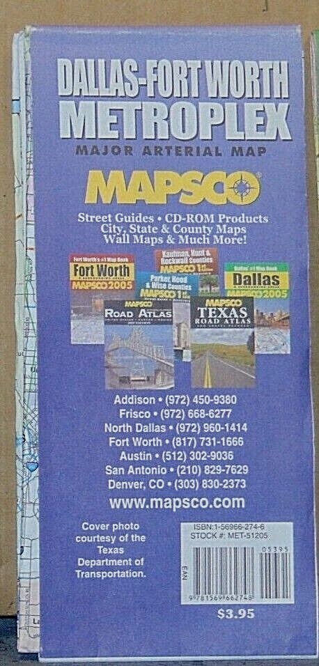 2004 Mapsco Street Map of Dallas-Fort Worth Metroplex, Texas | eBay