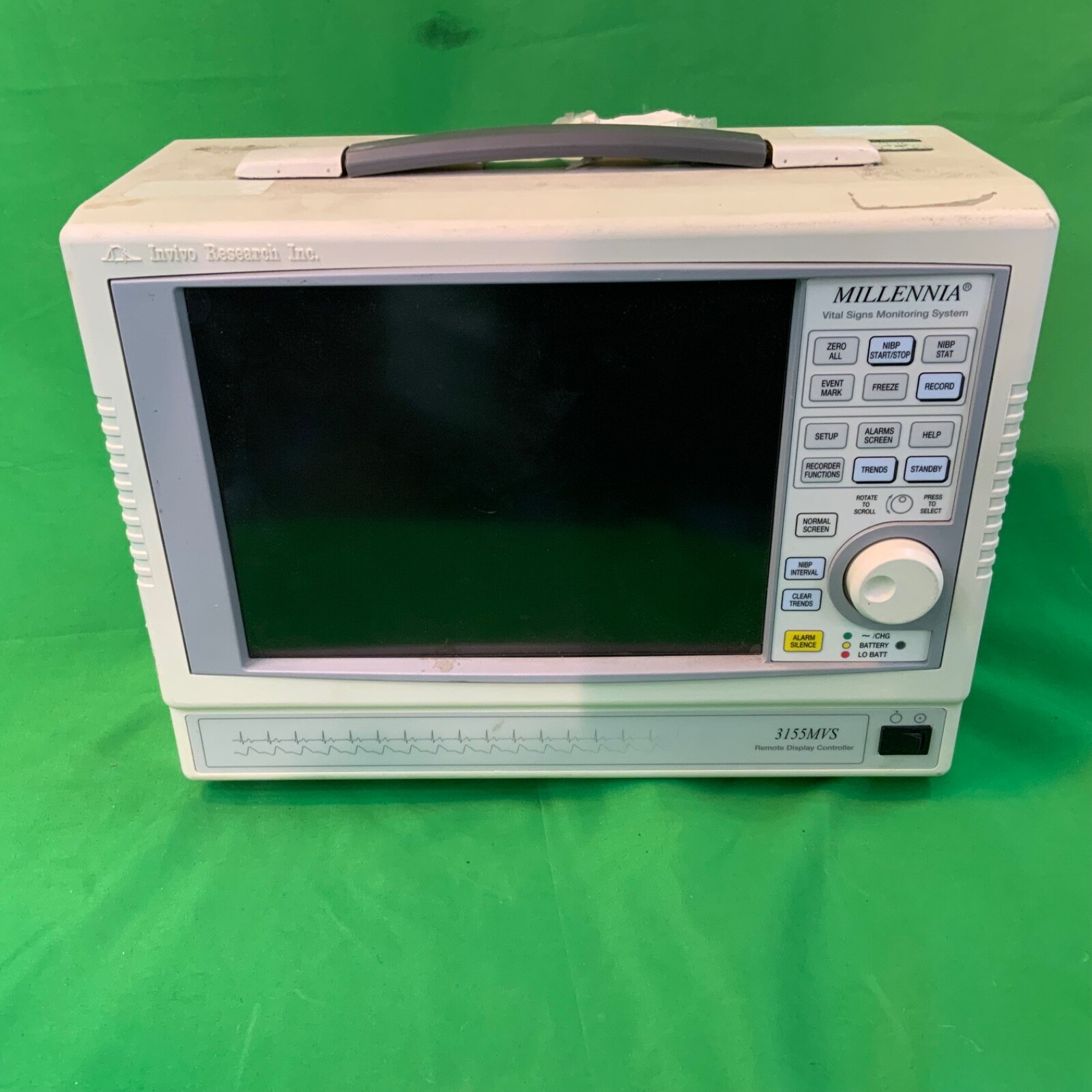 Invivo Research Inc Millennia 3155MVS MRI Vital Signs Patient Monitor ...