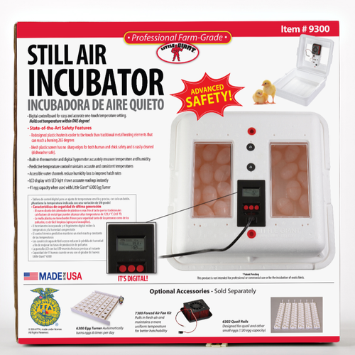 Little Giant 9300 Digital Still Air Incubator w/ LCD Display for 41 ...