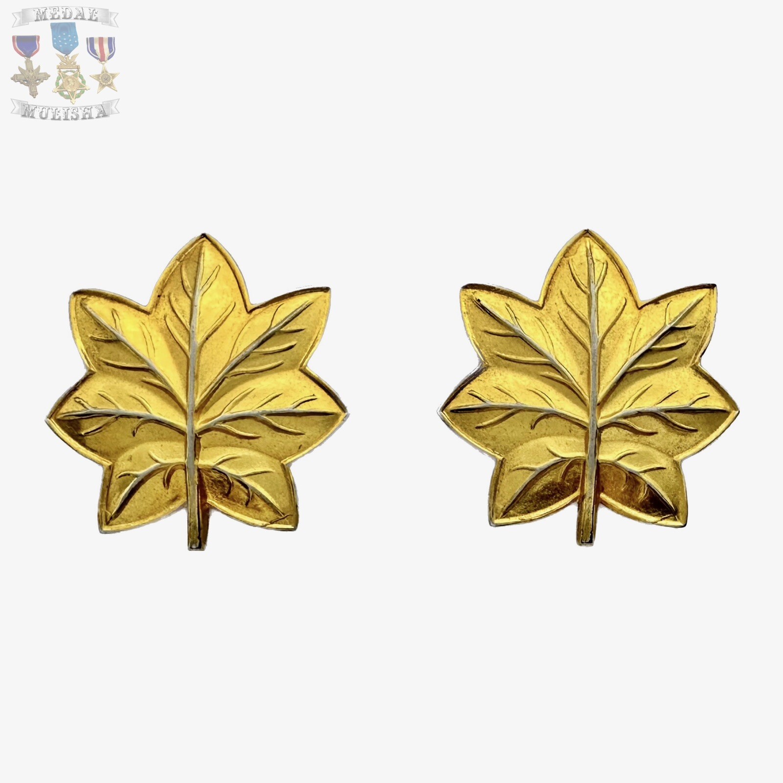 1/20 10K GOLD NAVY LIEUTENANT COMMANDER USMC MAJOR RANK INSIGNIA GEMSCO ...