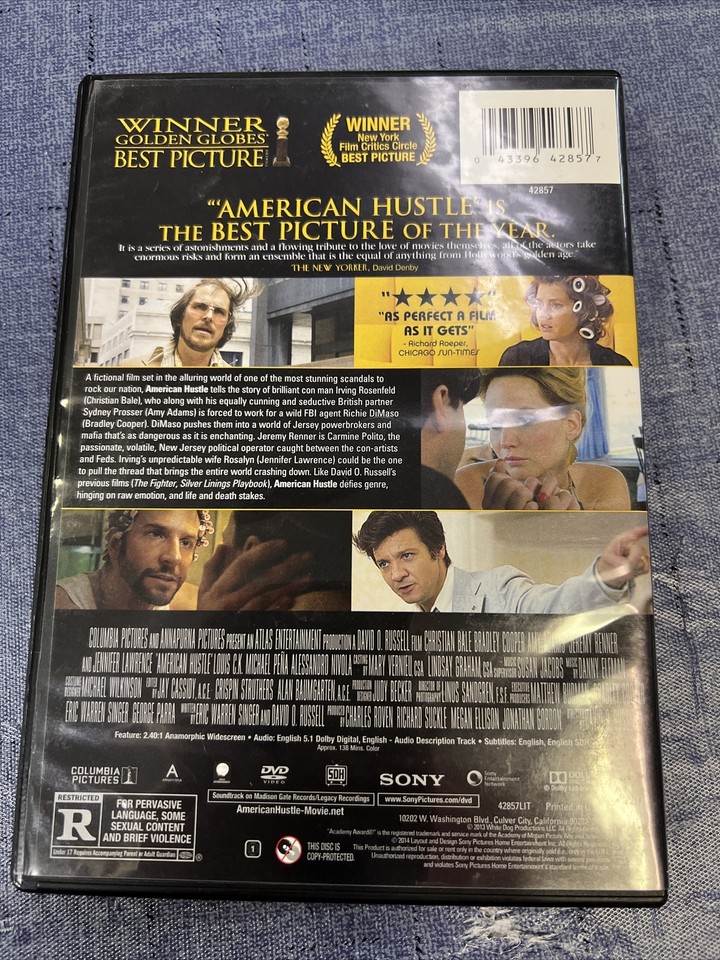 American Hustle (DVD, 2013) - Previously Rented 43396428560| eBay