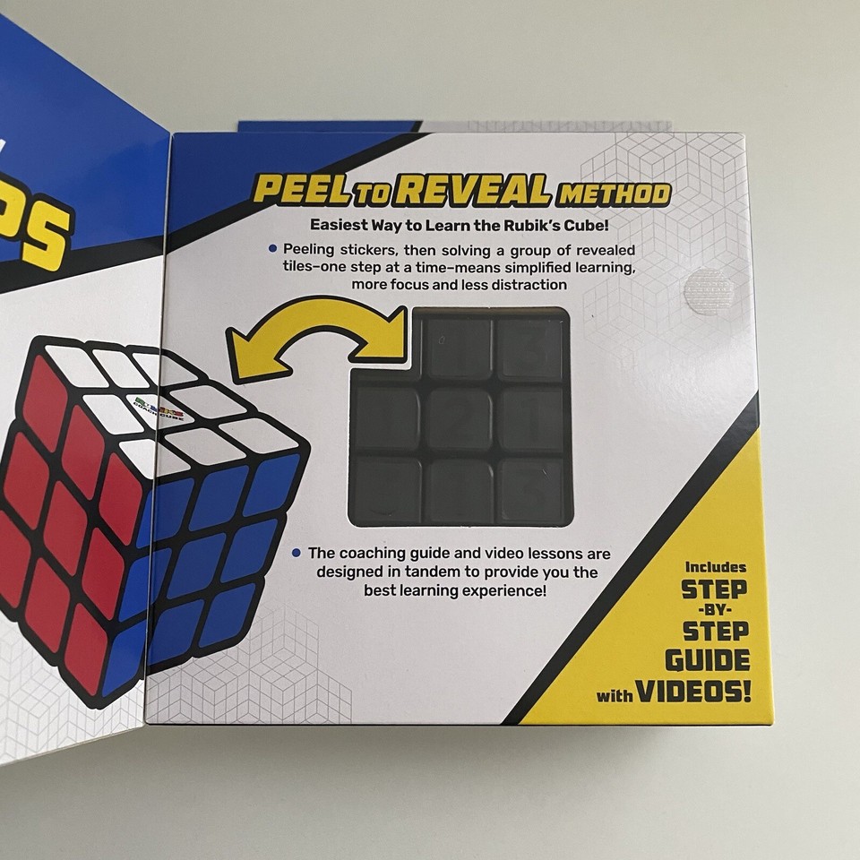 Rubik’s Coach Cube, Learn to Solve 3x3 Cube with Step By Step Guide for ...