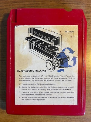 FORD QUADRASONIC SOUND RARE QUAD QUADRAPHONIC 8 TRACK TAPE TESTED ...