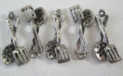 Spoon and Spatula Charms, Kitchen Charms, Utensil Charms, Spoon Charms ...