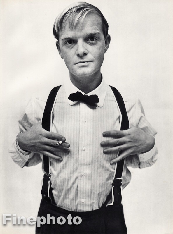 1958/59 Vintage Truman Capote By RICHARD AVEDON Author Playwright Photo ...