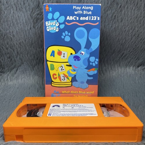 Blues Clues Play Along With Blue ABC's and 123's VHS Tape Kids Show ...